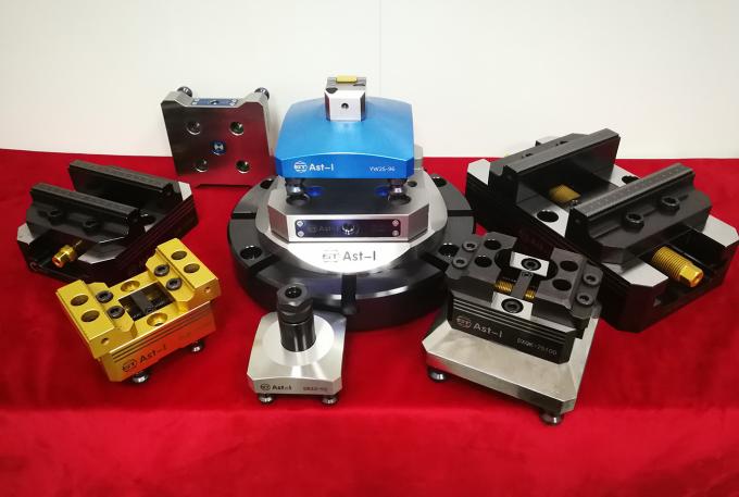 5 Axis Cnc Milling Fixtures Aluminium Jaws Clamping Fixture 75mm