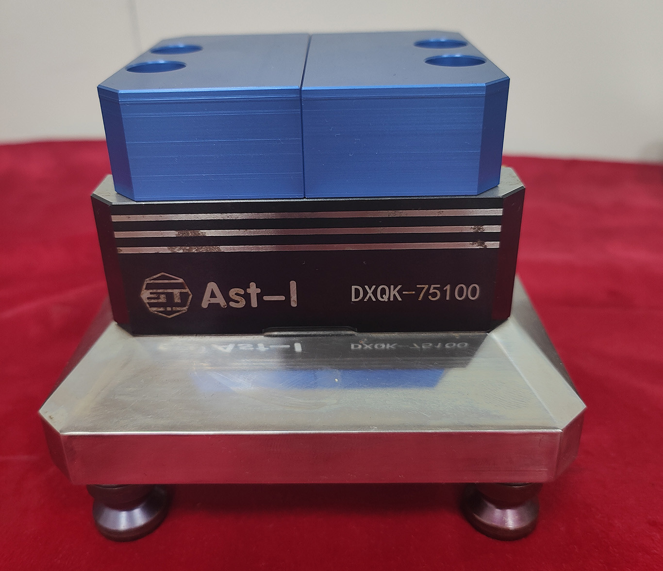 5 Axis Cnc Milling Fixtures Aluminium Jaws Clamping Fixture 75mm